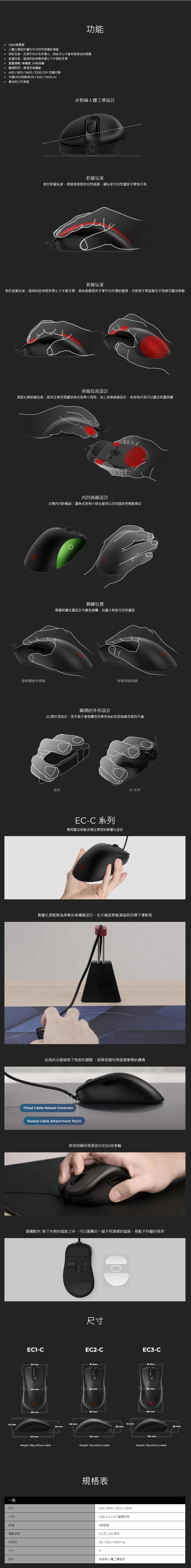 ZOWIE EC1-C 電競滑鼠 - PChome 24h購物